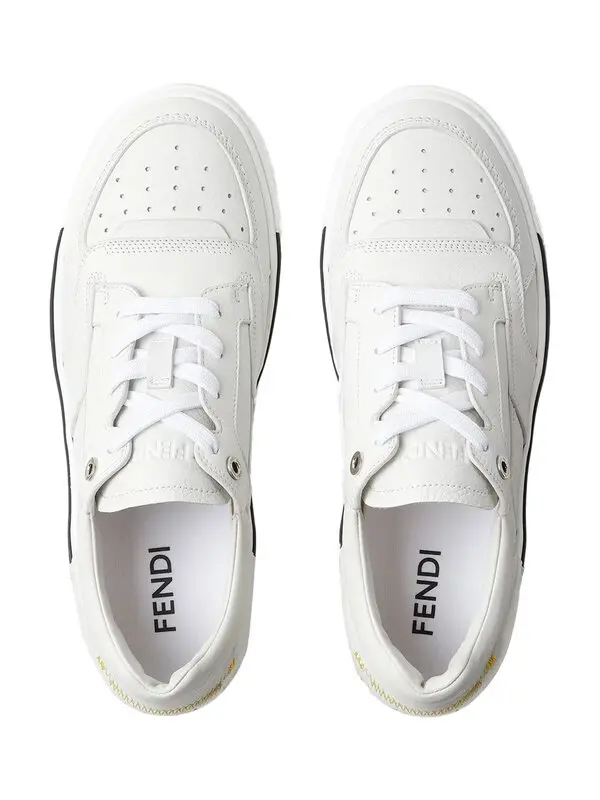 Fendi Fender Sneakers In Leather