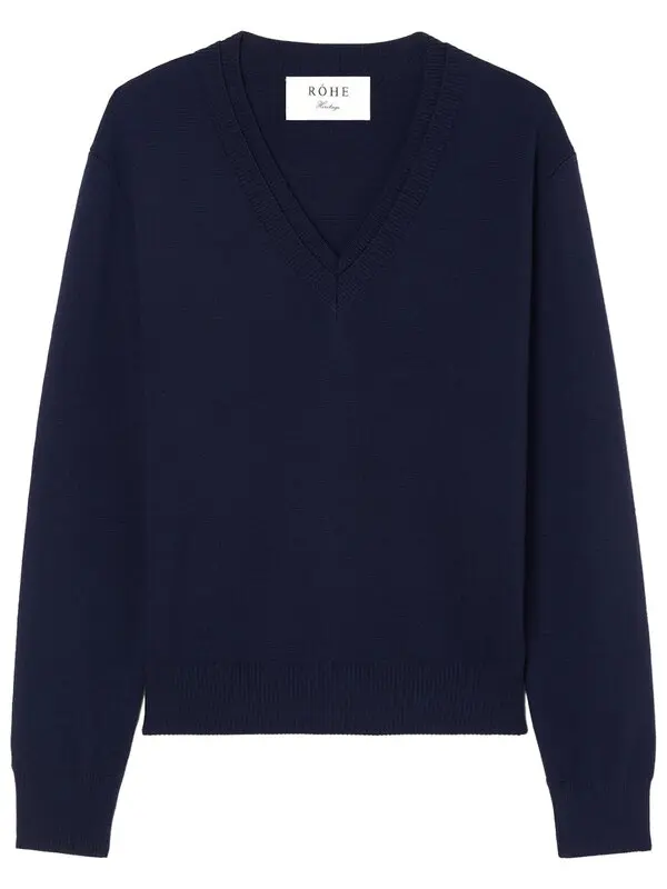 RÓHE Double V-neck Sweater