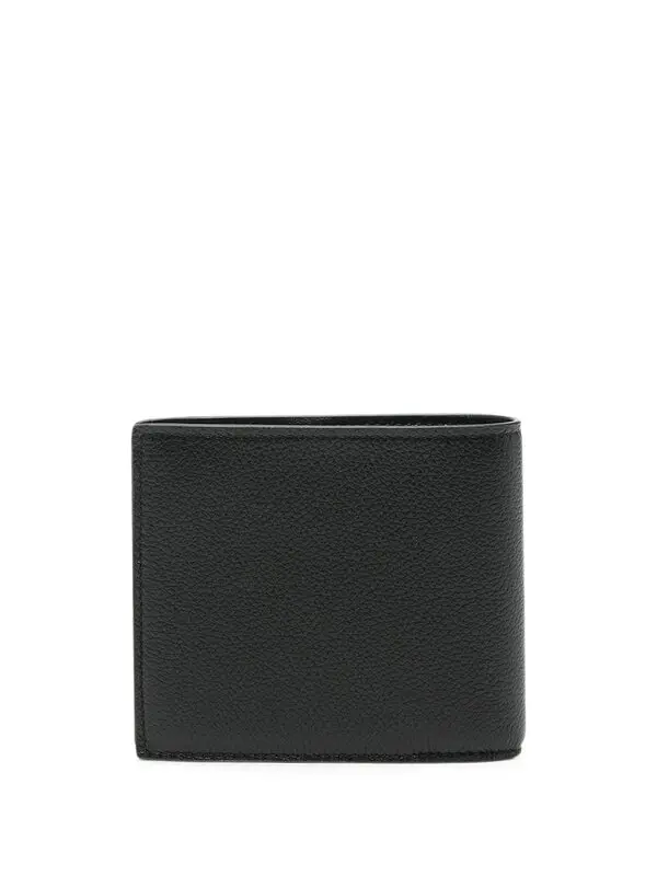 Fendi Pebbled Leather Ff Bi-fold Wallet - Black