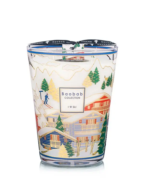 BAOBAB COLLECTION I Love Ski 2026 Max 24 Candle - White