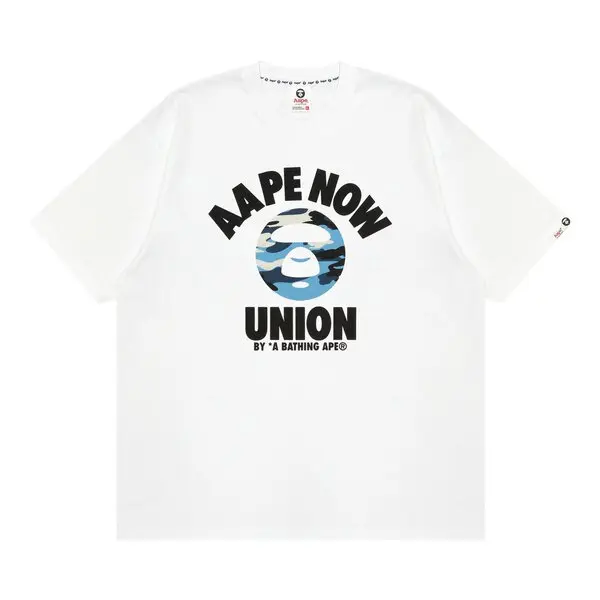 AAPE Now Graphic Tee /blue