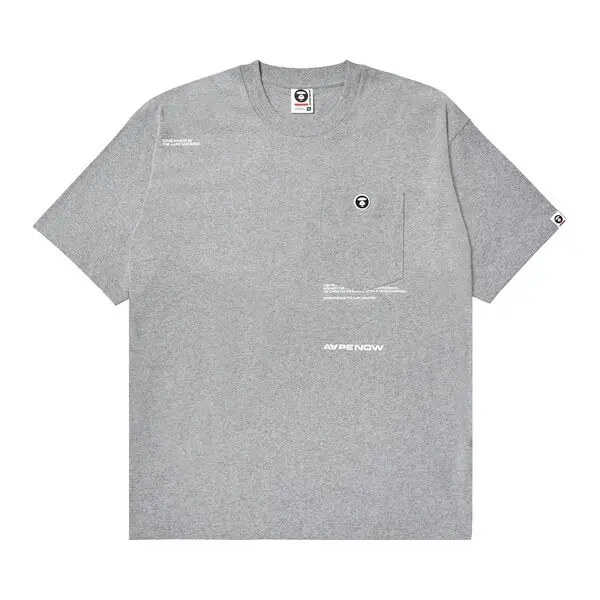 AAPE Moonface Chest Pocket Tee /heather