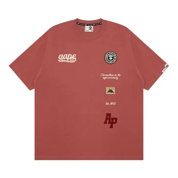 AAPE Unvs Embroidered Logo Tee /light