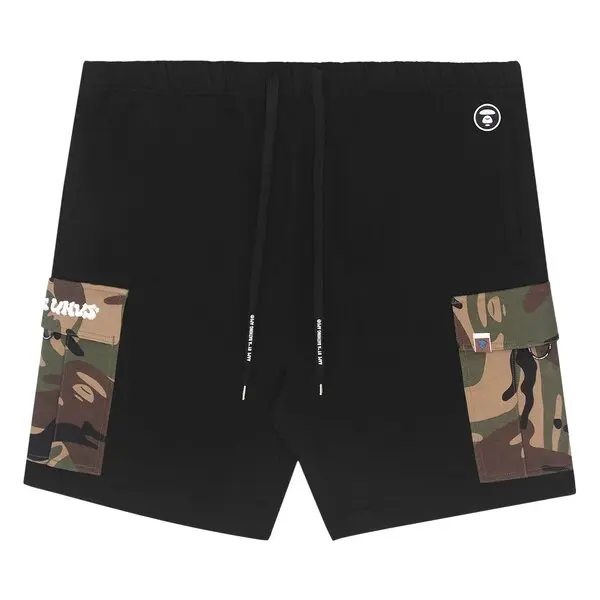 AAPE Moonface Sweat Cargo Shorts