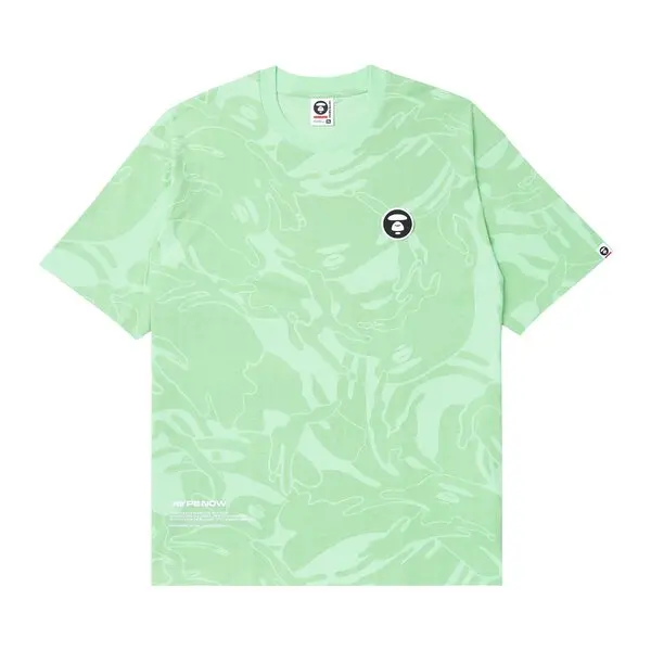 AAPE Now Moonface Camo Printed Tee /multi