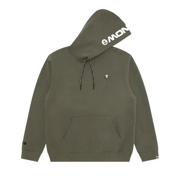 AAPE Now Moonface Hoodie 'khaki/grey