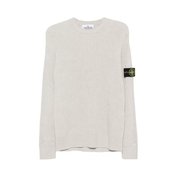 Stone Island Ribbed Crewneck Sweater 'sand - Tan