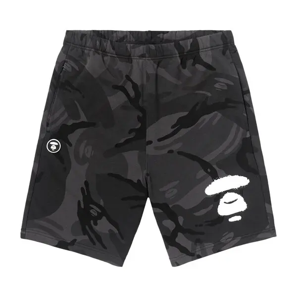 AAPE Moonface Camo Sweat Shorts /multi