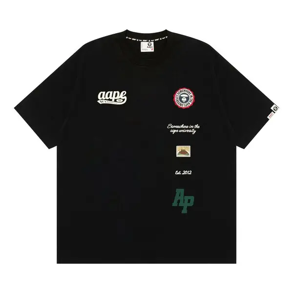 AAPE Unvs Embroidered Logo Tee
