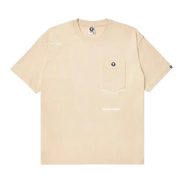 AAPE Moonface Chest Pocket Tee /light