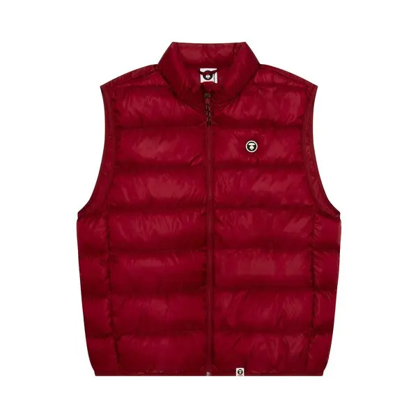 AAPE Now Moonface Down Vest 'burgundy