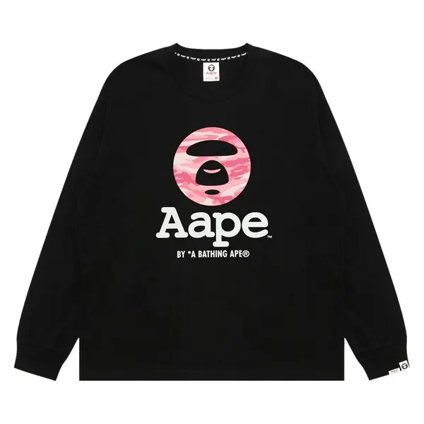 AAPE Unvs Long Sleeve Tee /pink
