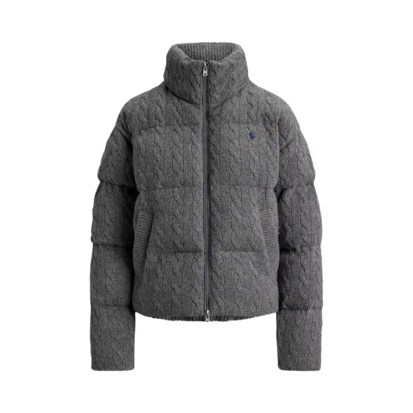 Polo Ralph Lauren Sweater Puffer-jacket 'flannel Heather