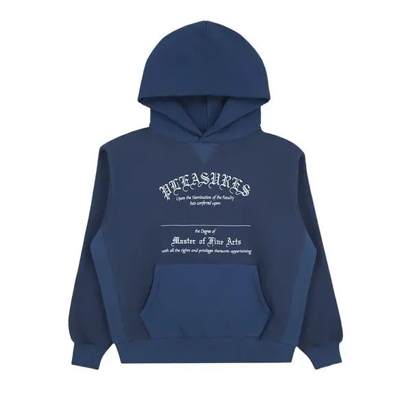 PLEASURES Degree Hoodie 'dark Navy