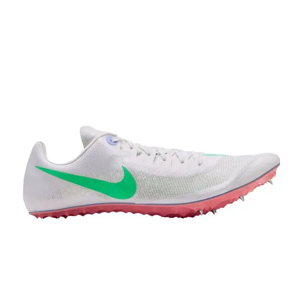 Nike Zoom Ja Fly 4 Track & Field Sprinting Spikes 'summit Aluminum Atomic Pink Electro Green - White
