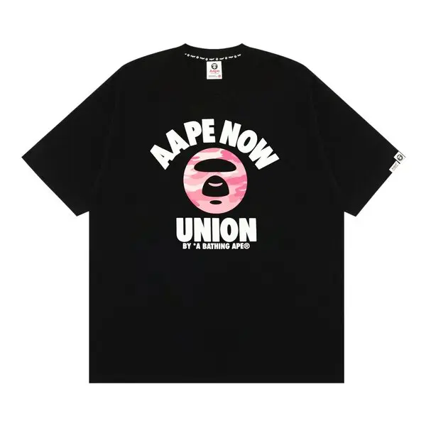 AAPE Now Graphic Tee /pink