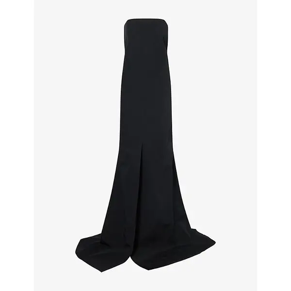 Rick Owens Strapless Sheath Woven Maxi Dress