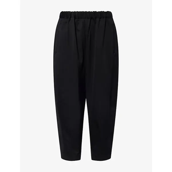 Comme Des Garçons Wide Tapered Leg Wool Trousers
