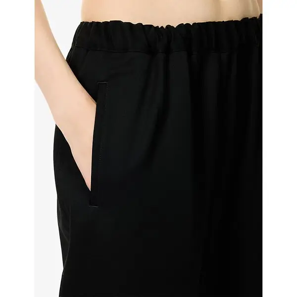 Comme Des Garçons Wide Tapered Leg Wool Trousers