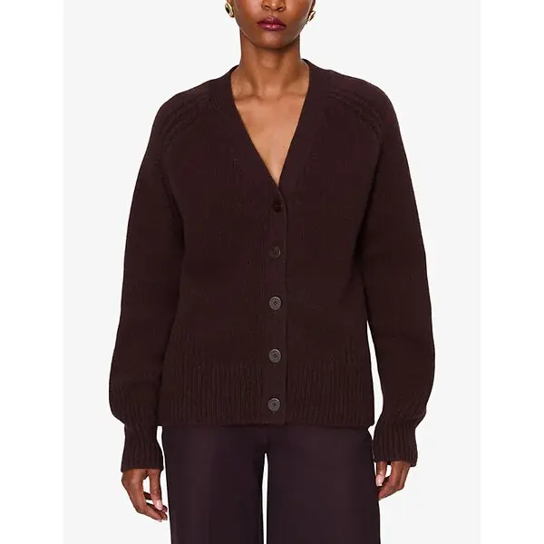 JOSEPH Lele V-neck Relaxed-fit Cashmere Cardigan