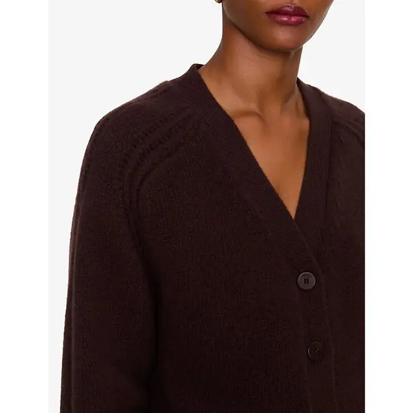 JOSEPH Lele V-neck Relaxed-fit Cashmere Cardigan