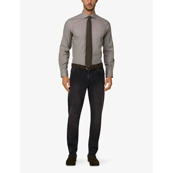 Boggi Milano Slim Straight-leg Stretch-denim Jeans