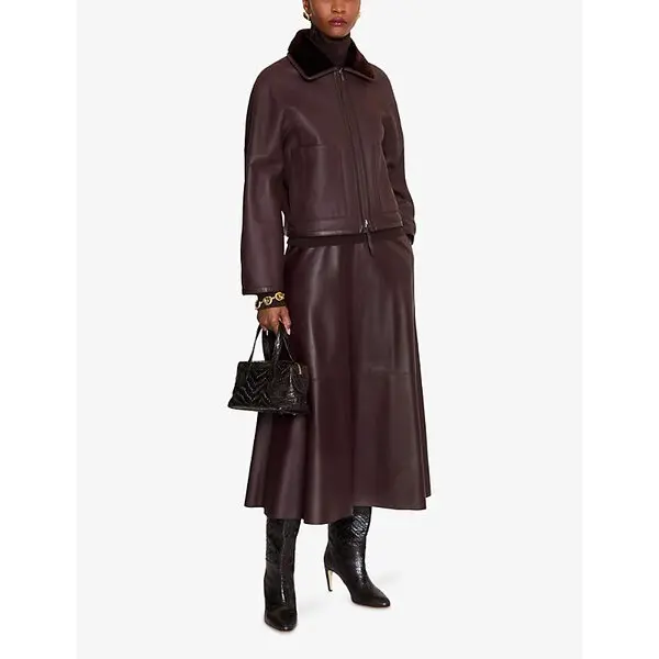 JOSEPH Kyro Reversible Shearling And Leather Jacket