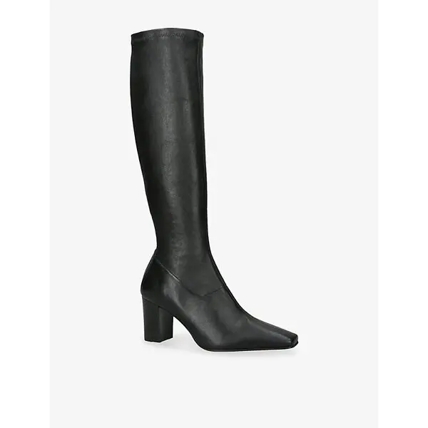 JUDE Memo Leather Heeled Knee-hight Boots
