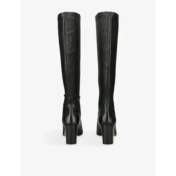 JUDE Memo Leather Heeled Knee-hight Boots