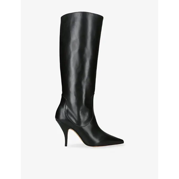JUDE Theresa Heeled Knee-high Leather Boots