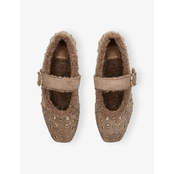 Dolce Vita Mella Stud Flat Leather Mary Janes