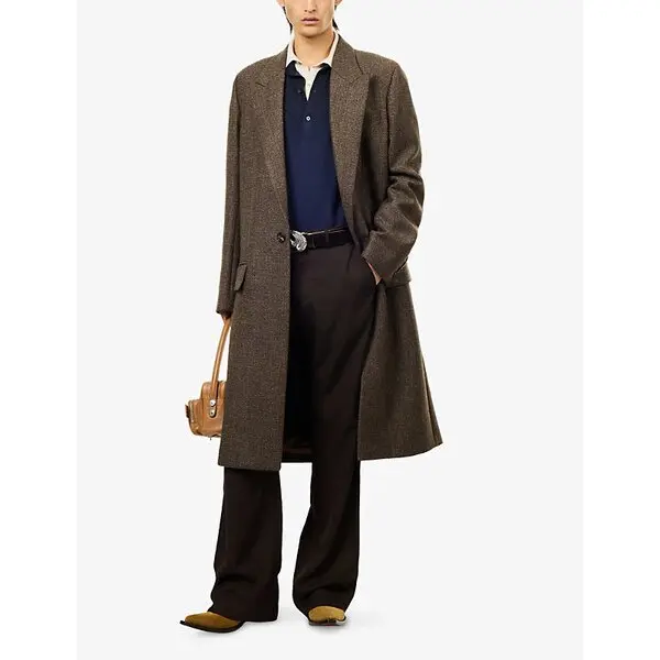 Acne Studios Tailored Single-breasted Wool-blend Coat