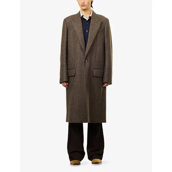 Acne Studios Tailored Single-breasted Wool-blend Coat