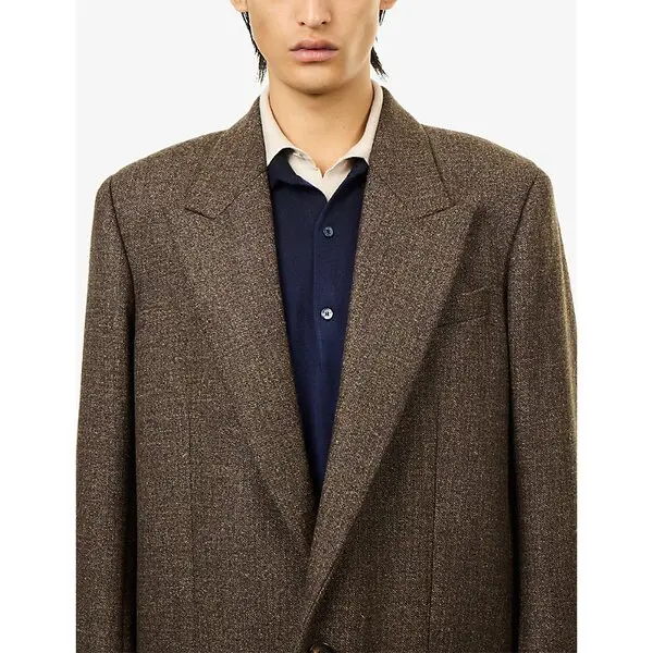 Acne Studios Tailored Single-breasted Wool-blend Coat