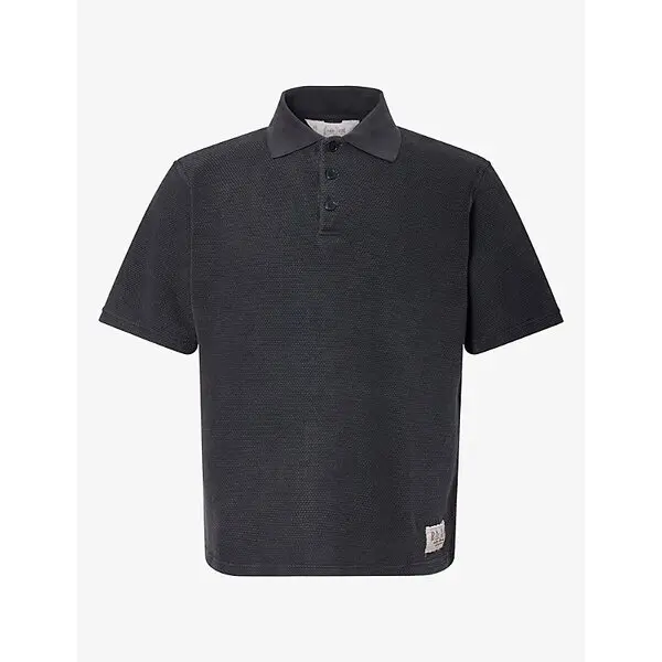 BRAIN DEAD Pique Thermal Textured Cotton Polo Shirt