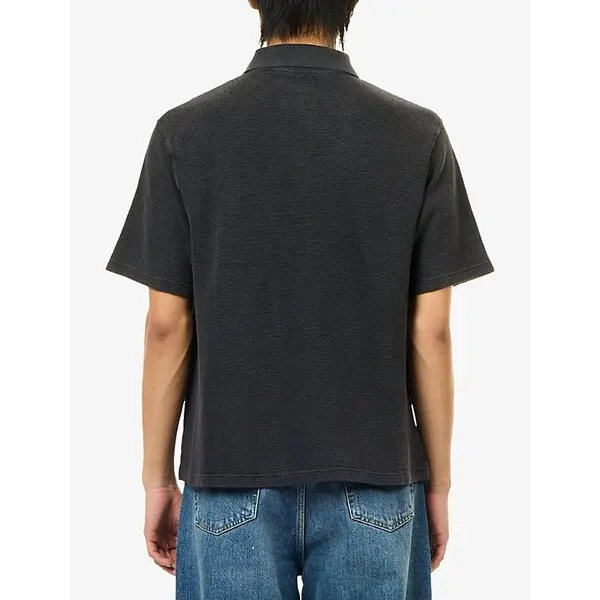 BRAIN DEAD Pique Thermal Textured Cotton Polo Shirt