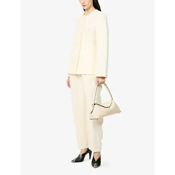 ROHE FRAMES Boucle Shaped Wool-blend Blazer
