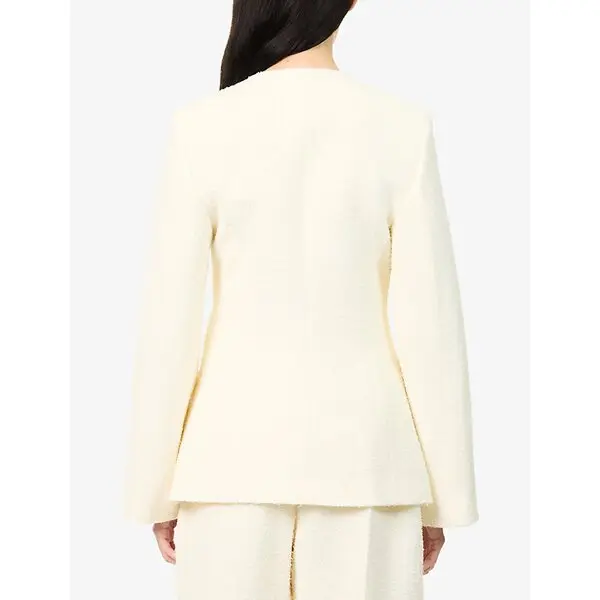 ROHE FRAMES Boucle Shaped Wool-blend Blazer