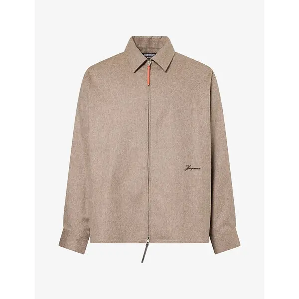 Jacquemus The Flash Zip Wool Shirt