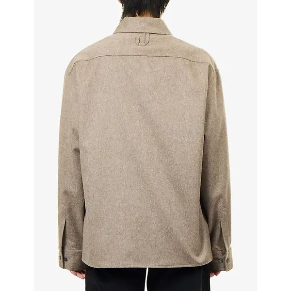 Jacquemus The Flash Zip Wool Shirt
