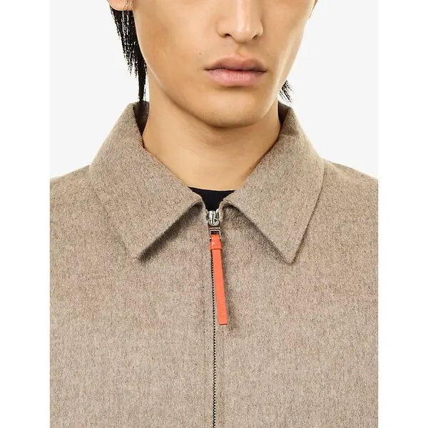 Jacquemus The Flash Zip Wool Shirt