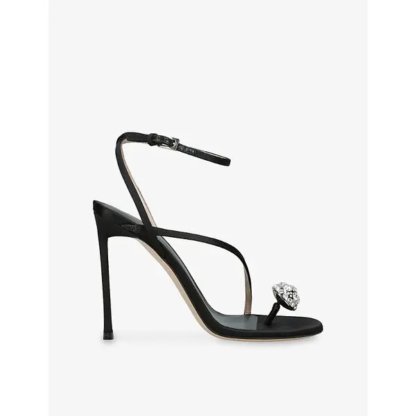 TOM FORD Cassia Crystal-stone Satin Heeled Sandals