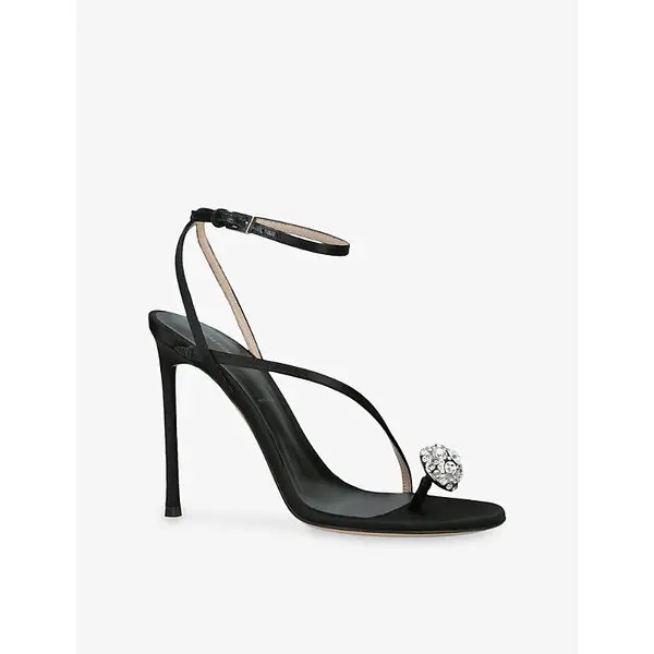 TOM FORD Cassia Crystal-stone Satin Heeled Sandals