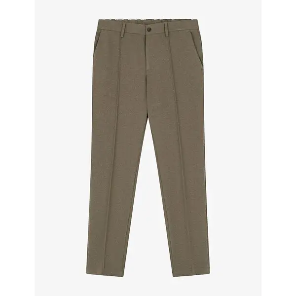 Boggi Milano Straight-leg Regular-fit Stretch-cotton Trousers