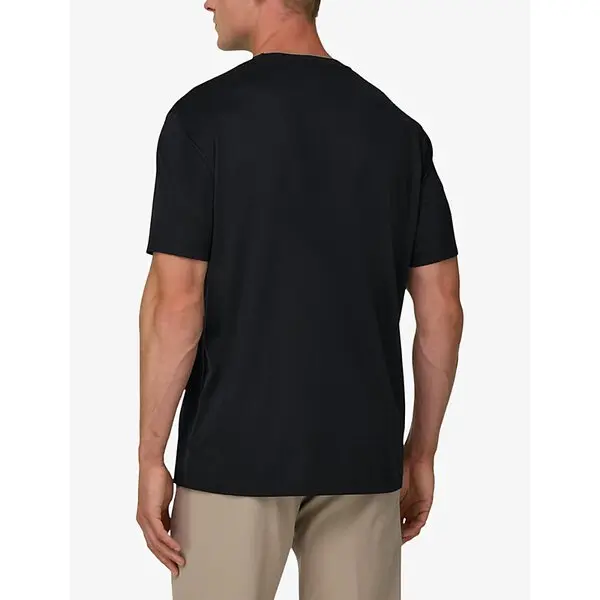 Boggi Milano Crewneck Regular-fit Cotton And Silk T-shirt