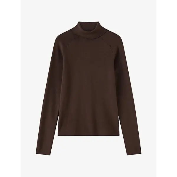 JOSEPH Lola High-neck Slim-fit Stretch Silk-blend Jumper