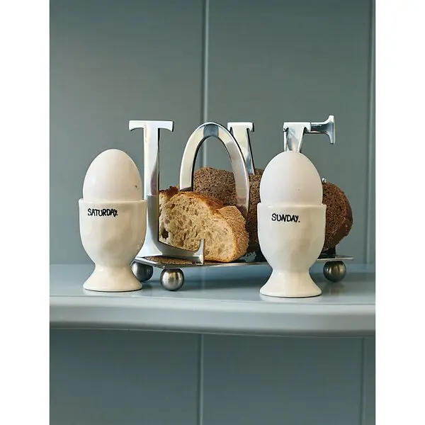 ANNA + NINA Weekend Stoneware Egg Cups Set Of Two