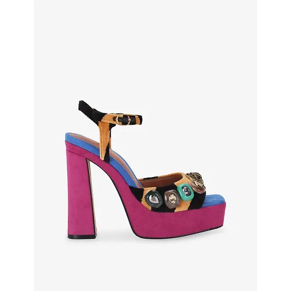 Kurt Geiger Chelsea Platform-heel Woven Heels