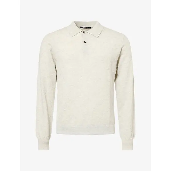 Jacquemus Le Abbracio Wool Polo Shirt - Light Grey