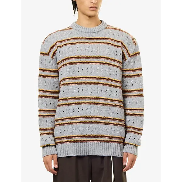 Marni Striped Crewneck Cashmere Jumper